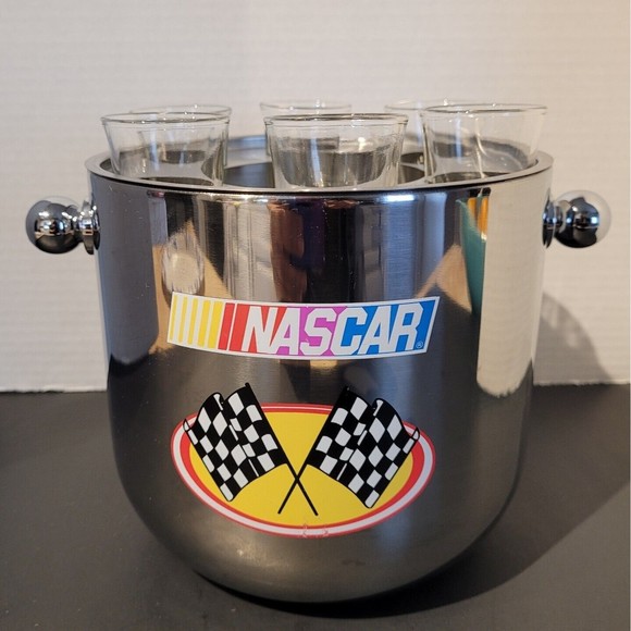 Nascar | Dining | Godinger Nascar Stainless Steel Ice Bucket Shooter ...
